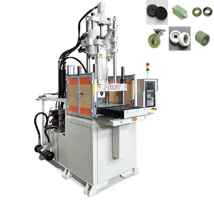 85 Ton Vertical Single Slide Injection Molding Machine For PU Coated ...